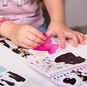 BSCOOL Sticker Dress up - Sticker Activity Book for Kids. Learn Girls Fashion Design with Stickers and Guides for Kids 5 and up. Little Designer Creativity Book. Stickers, Paper Dolls. Gift for Girls