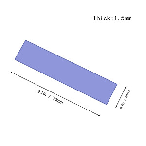 SGTKJSJS m.2 Thermal pad， 70x20x1.5mm for Pcie M.2 2280 SSD NVMe Heatsinks (2PCS Pack)…