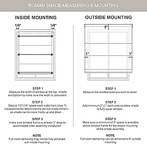 Madison Park Galen Cordless Roman Shades - Fabric Privacy Single Panel Darkening, Energy Efficient, Thermal Insulated Window Blind Treatment, for Bedroom, Living Room Decor, 31" x 64", Ivory