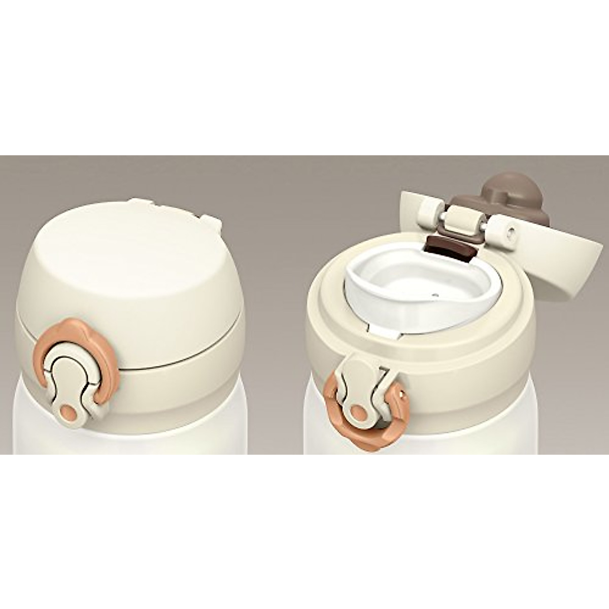 Thermos Water Bottle Vacuum Insulation Cellular Phone Mug [one-Touch Open Type] 350ml Pearl White JNL-352 PRW