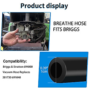 shiosheng 5PCS Vacuum Hose 694000 281730 691040 for B & S