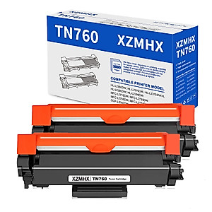 XZMHX TN760 TN730 TN-760 TN-730 Replacement Toner Cartridge Compatible for Brother DCP-L2550DW HL-L2390DW HL-L2370DWXL HL-L2370DW MFC-L2710DW MFC-L2750DWXL MFC-L2750DW MFC-L2710DW(2P with Chip)