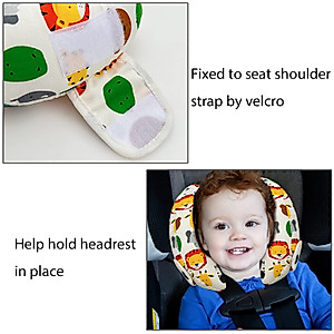 Baby Car Seat Head Neck Support, Toddler Adjustable Stroller Safety Insert, Banana U-Shape Travel Headrest Cushion