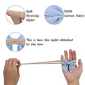 doboi 24pcs Baby Girls Flower and Hair Bows Headbands Soft Nylon Hairbands Elastic Hair Accessories for Newborns Infants Toddlers and Kids