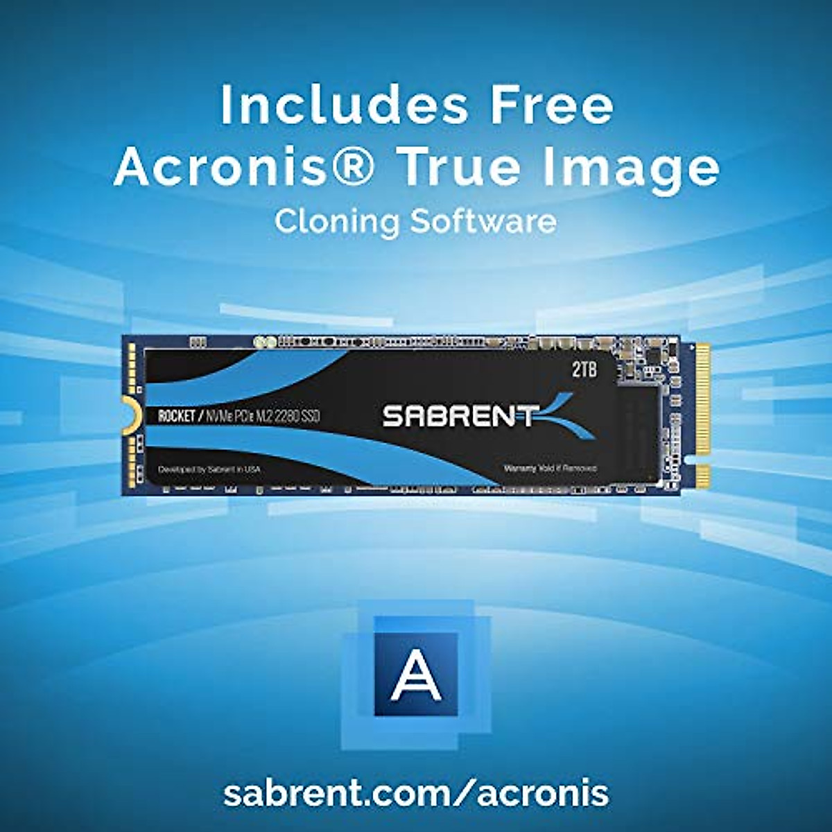 SABRENT 2TB Rocket NVMe PCIe M.2 2280 Internal SSD High Performance Solid State Drive (SB-ROCKET-2TB)
