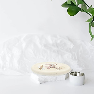 Zerodeko Ceramic Jewelry Display Tray Small Jewelry Dish Desktop Adorn Pasta Plates Ceramic Salad Plates Ring Stand Jewelry Holder Ring Holder Ceramics Lipstick Plate Dining Table