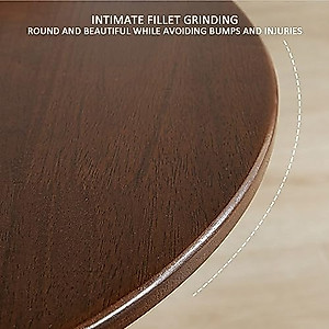 AAMNA Mini Coffee Table with V Base, Vintage Round End Tables, Sofa Table for Dining Room, Living Room, Kitchen, Bedroom, Sofa Side, Bedside,B