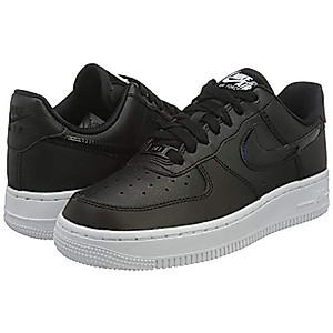 Nike Womens Air Force 1 '07 ESS CJ1646 001 Black Iridescent - Size 8W