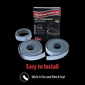 High-Que Gold Standard Nomex and Kevlar Gasket, Replacement for Big Green Egg X-Large Grill High-Heat 14.5' Gasket Seal, 2-Year Warranty, Made in USA