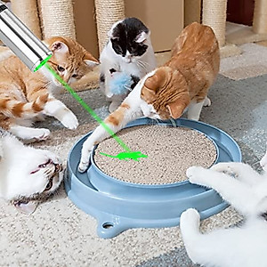 Cat Toys for Indoor Cat Kitten Toys Pointer for Interactive Playing, Cat Flashlight LED Projection, USB Rechargeable Pet Dog Chasing Toys, Pack of 2
