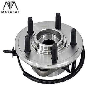 MAYASAF 515050 Front Wheel Hub Bearing Assemblies [5 Lugs w/ABS] Fit 2002-05 for Ford Explorer (4-Sport Utility RWD/4WD), 2003-05 for Lincoln Aviator, 2002-05 for Mercury Mountaineer