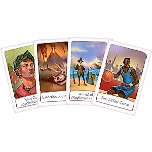 Zygomatic Timeline Events Card Game | Fun Educational Trivia Game for Adults and Kids | Ages 8+ | 2-6 Players | Average Playtime 15 Minutes | Made by