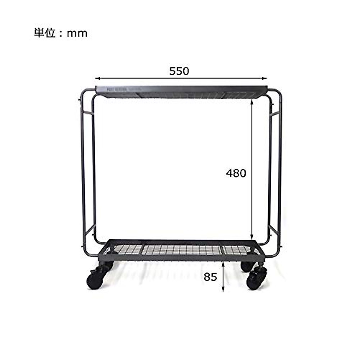 Post General Post General Wagon Iron Wagon with Heavy Duty Basket Long White Iron Wagon Basket Free