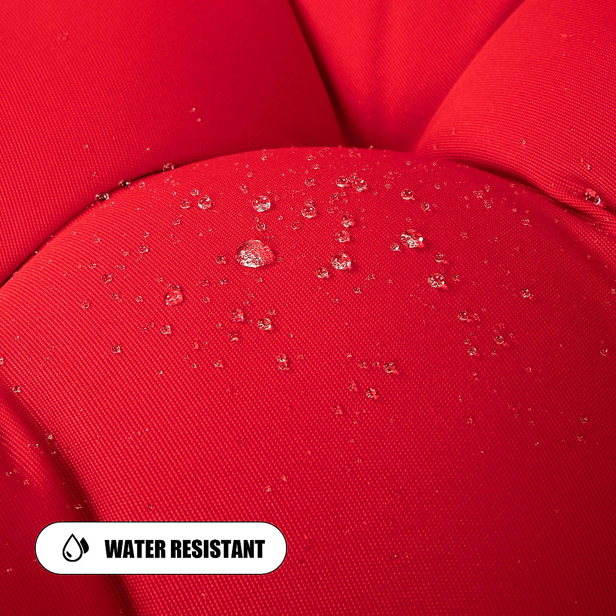 ARTPLAN Outdoor 48 Inch Bench Cushion Tufted for Outdoor Furniture, 48"x18"x4" Wicker Patio Loveseat Cushion All Weather,Red