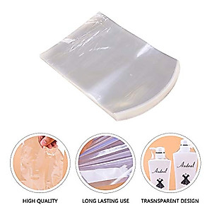 DOITOOL 300 Pcs Shrink Wrap Bags PVC Heat Shrink Film Bags Seal Wrapping Packaging Film Home Kitchen Ustensil Tool