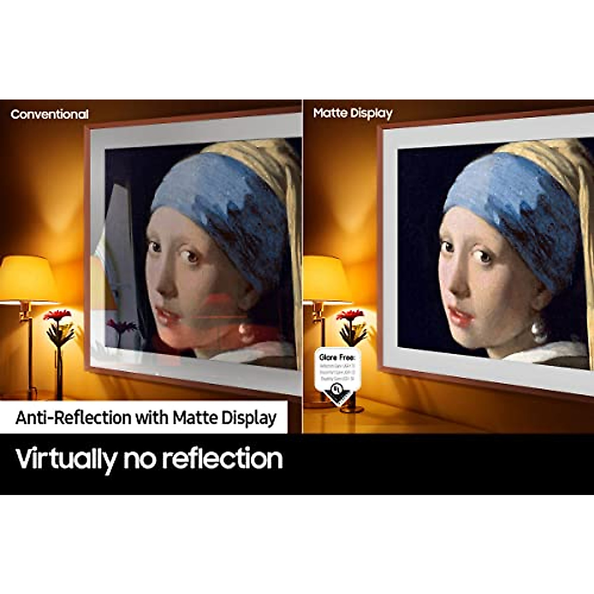 SAMSUNG QN55LS03BAFXZA 55" The Frame 4K UltraHD Smart QLED TV with an Additional 4 Year Coverage by Epic Protect (2022)(USED)