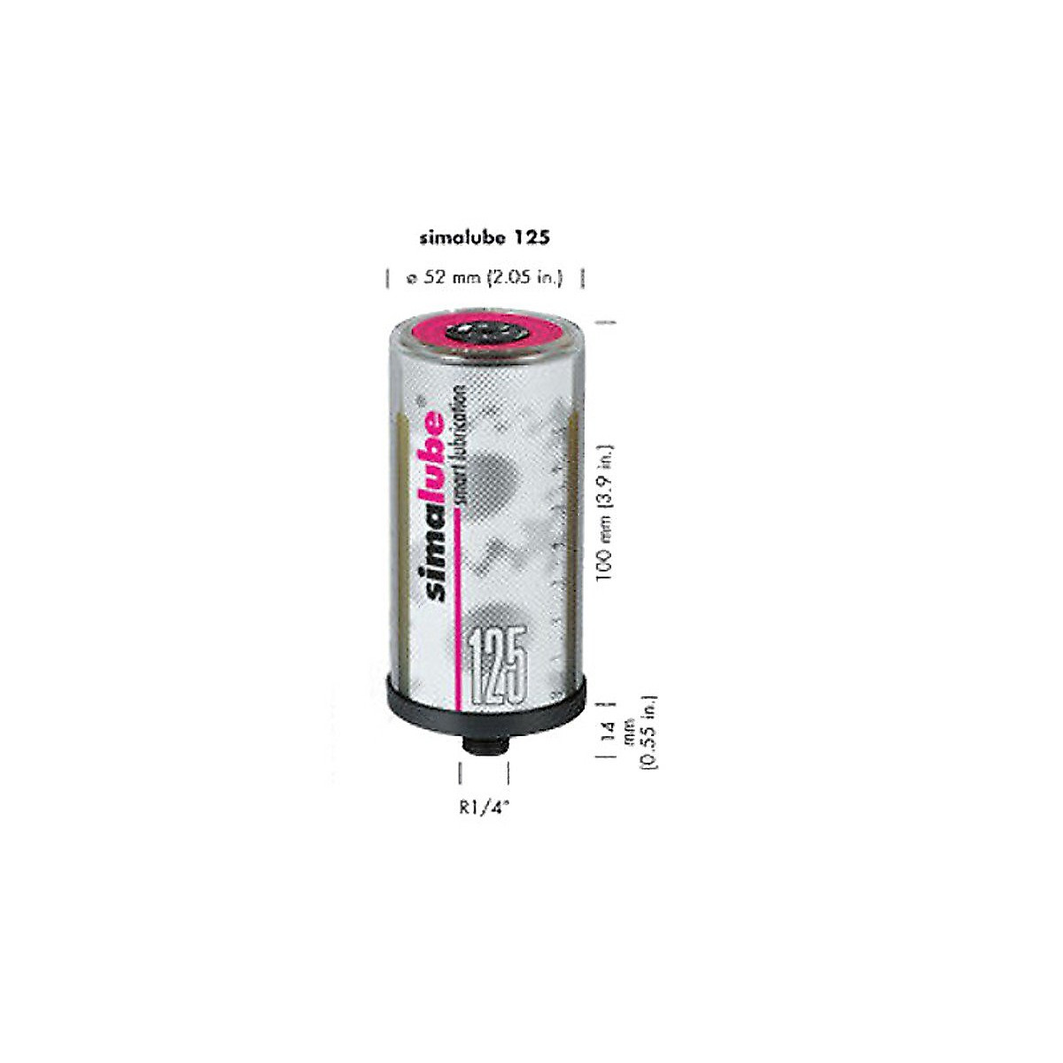 Simatec Simalube 125ML Automatic Single Point Bearing Lubricator 10 PCS (Multipurpose Grease)