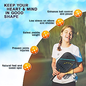 MB RUNEST Pickleball Paddles Set with Bag and Covers - Lightweight Rackets with Composite Honeycomb Core, Premium Graphite Face, Covers, Extra Grips & 4 USAPA Approved Outdoor Balls