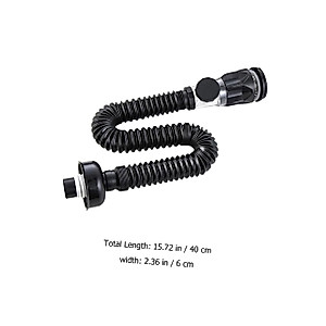 ORFOFE Sewer Drain Bathroom Sink Drain Kit Kitchen Sink Drain Tail Flexible Drain Sink Parts Sink Extension Drainage Drain Sewer Stainless Steel Components