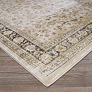 Couristan Zahara Farahan Amulet Area Rug, 2' x 3'7", Oatmeal-Black