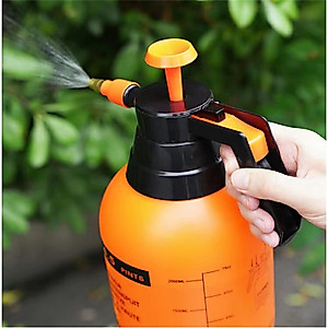 Garden Pump Sprayer, 68 oz Hand Pressure Sprayer with Adjustable Pressure Nozzle Pressure Spray Bottle for Lawn, Garden,Home Cleaning,Car Washing(Orange)