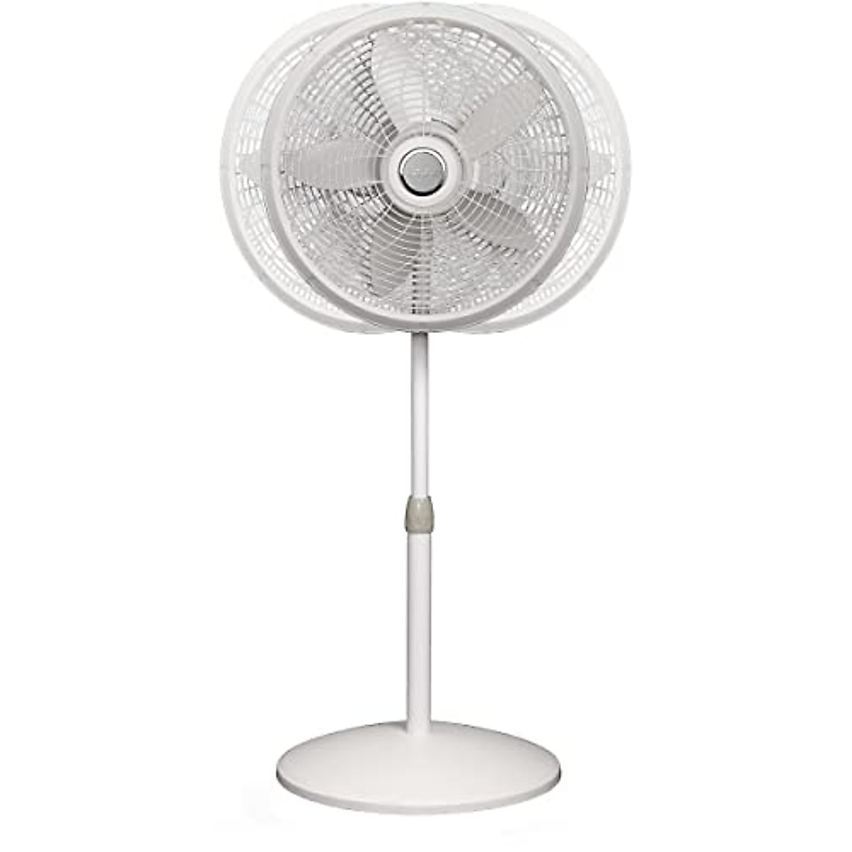 Lasko Oscillating Pedestal Fan, Adjustable Height, 3 Speeds, for Bedroom, Living Room, Home Office and College Dorm Room, 18", White, 1820
