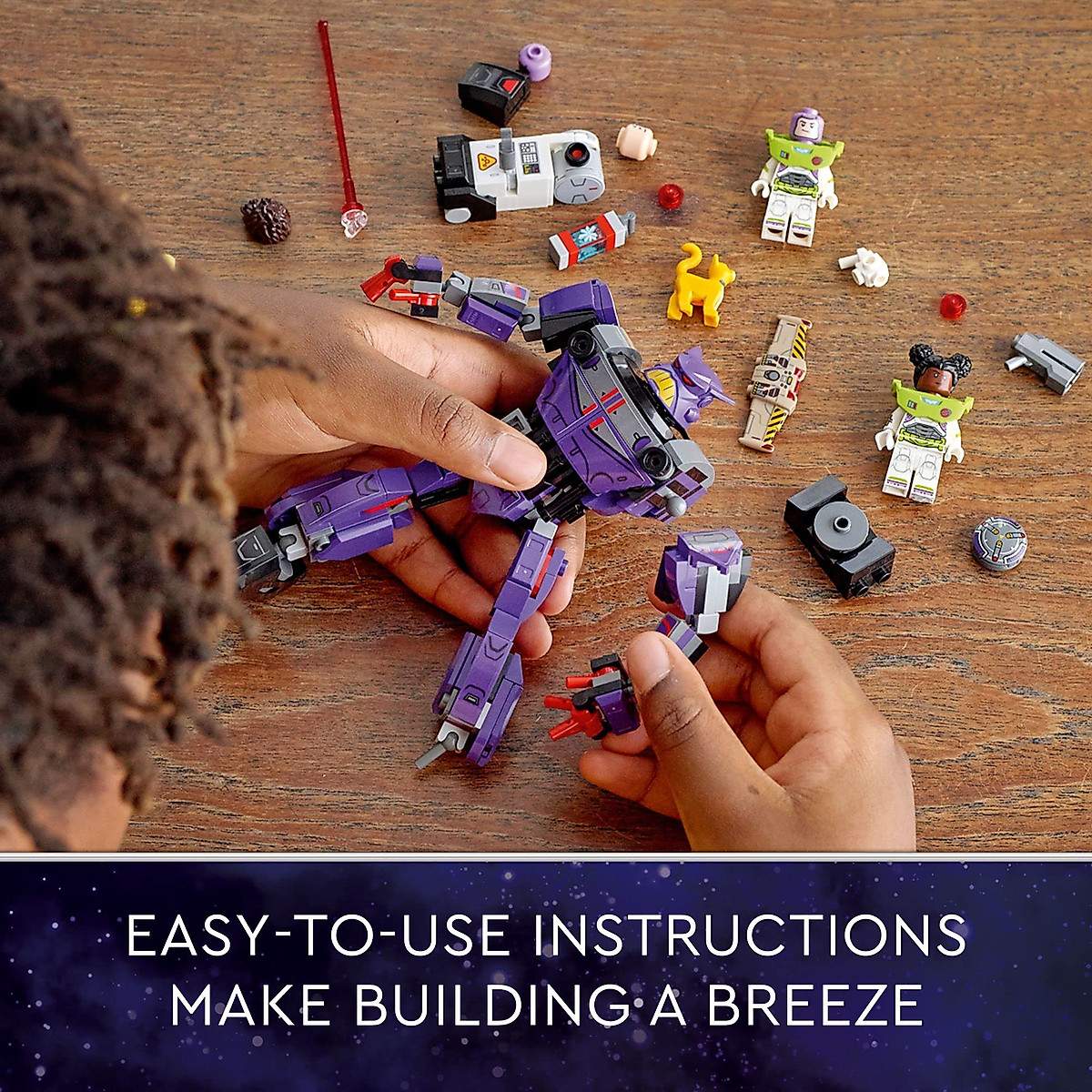 LEGO Disney and Pixar’s Lightyear Zurg Battle 76831 - Buildable Robot Toy with Mech Action Figure, Buzz Minifigure with Laser and Jetpack, Great Gift for Boys, Girls, and Kids Ages 7+