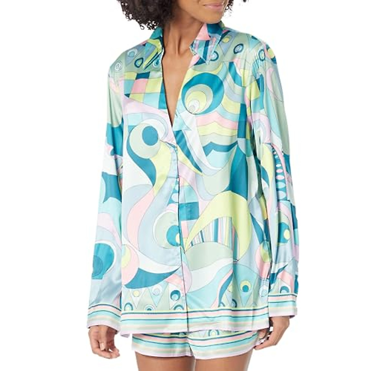 Show Me Your Mumu Women's Early Riser pj Set, go go Silky, X-Large