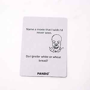 PANDO - The Party Game and Conversation Starter for Friends and Family - Icebreaker Game and Get to Know You Game - Compete to Answer Unpredictable Trivia Questions About Your Friends and Family