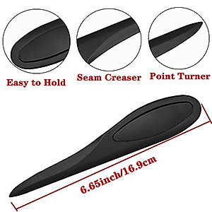 Fbshicung 3 Pieces Point Tuner Seam Creaser Creases Sewing Tools Plastic Sewing Mark Turner Point Tuner Seam Presser Tool Sewing Quilting DIY Accessory