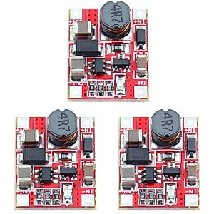 AIHJCNELE 3Pcs RT9266 DC Boost Module 1V~5V 3V 3.7V to 5.1V 5.2V 1A Single Lithium Battery Step Up Power Board DIY Portable Source Charger Repair Accessories with LED Indicator Light (RT-9266)