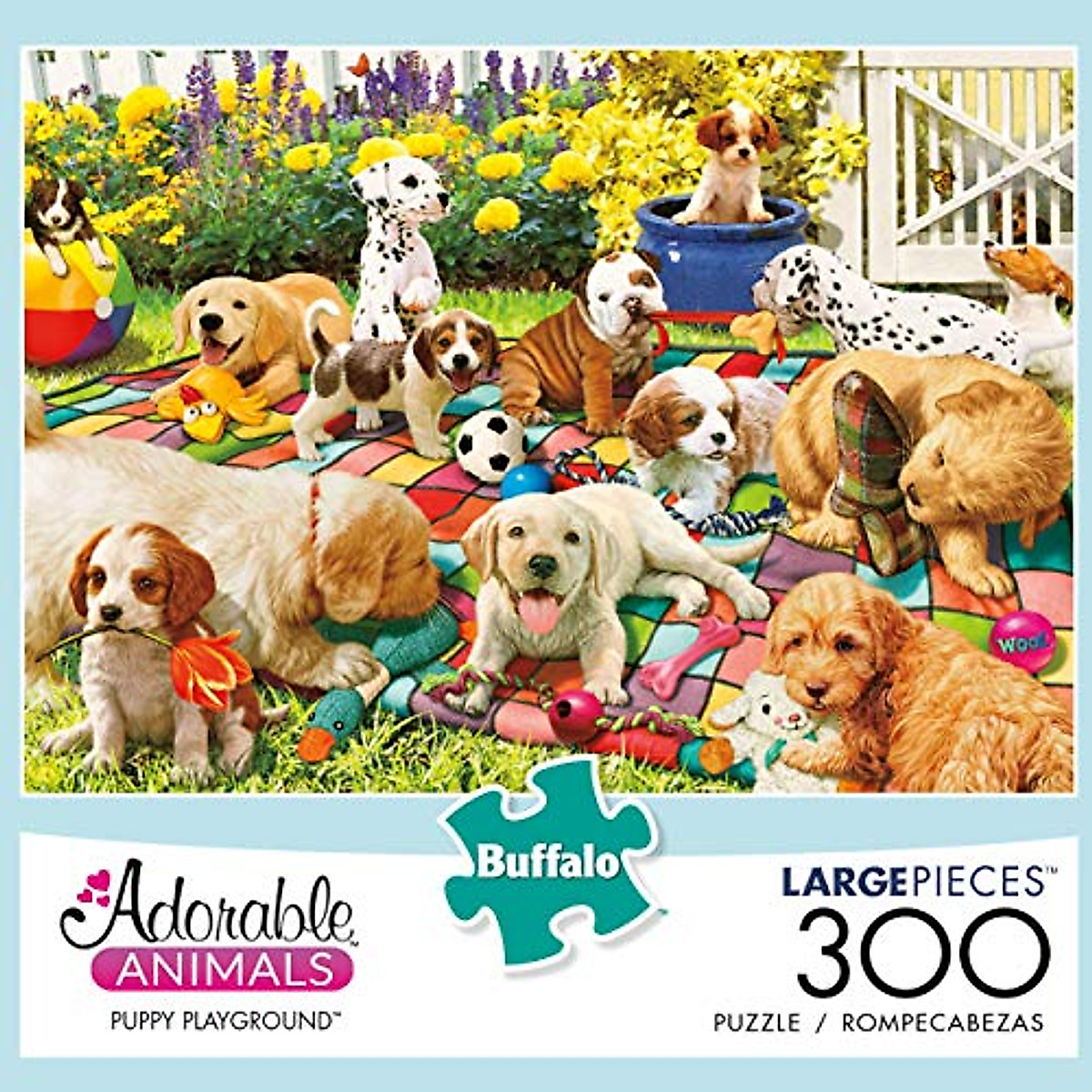 Buffalo Games - Puppy Playground - 300 Large Piece Jigsaw Puzzle