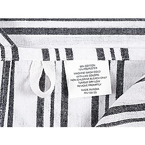 KAF Home Pantry Holiday Black Gold Christmas Tree Words Kitchen Dish Towel Set of 4, Cotton Rich, 18 x 28-inch