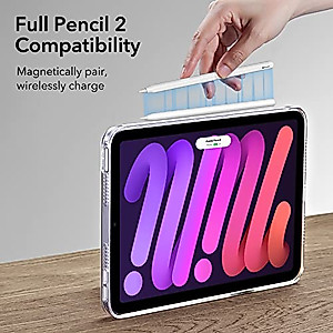 ESR for iPad Mini 6 Case, iPad Mini 6th Generation Case with Stand(8.3 inch, 2021), 3 Stand Modes, Slim and Light, Yellowing Resistant, Boost Kickstand Case, Clear