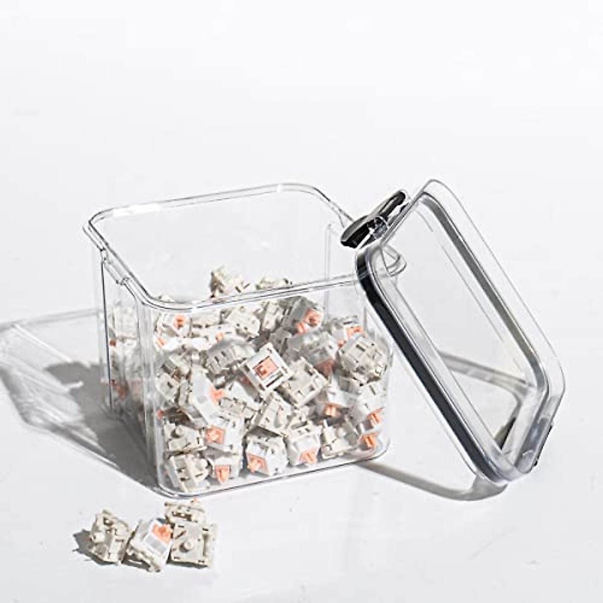 Gliging Switch Storage Mechanical Keyboard Switch Can Keycaps Sealed Can Storage Bottle Display Can Keycap Storage Box