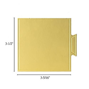 200Pcs Mini Cake Boards,Square Cake Bases,Dessert Displays Tray for Cupcakes, a Centerpiece on a Dessert Table, Cake Slices, Cupcakes, Treats, Cheesecake