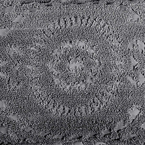 Better Trends Rio Collection is super soft and light weight in Floral Design 100% Cotton Tufted Unique Luxurious Machine Washable Tumble Dry, Standard Sham, Gray