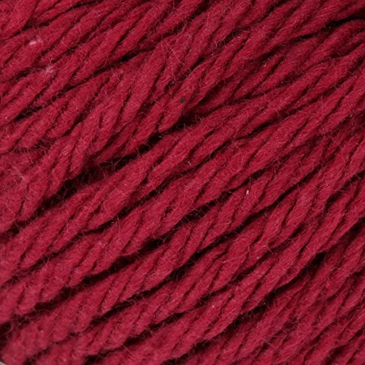 Lily Sugar 'N Cream The Original Solid Yarn, 2.5oz, Medium 4 Gauge, 100% Cotton - Wine - Machine Wash & Dry