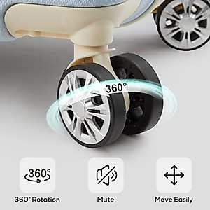 Melalenia Carry on Luggage 20 Inch Airline Approved, Hard Sided Luggage Sets with Spinner Wheels and TSA Lock,Travel Carry on Suitcase Set for Women