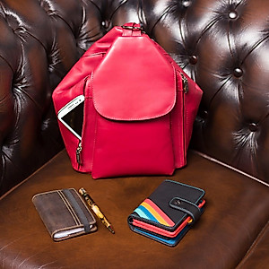 Visconti CHL71 Women's Secure RFID Blocking Leather Bifold Clutch Wallet Purse - Black Multi