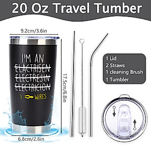 EchoMaven Electrician Gifts for Men - Funny, Cool Gifts for Electricians - 20oz Tumbler - I'm An Electrician