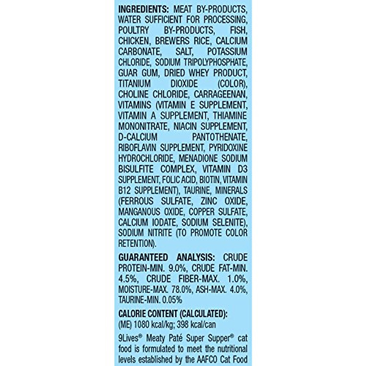 9Lives Meaty Paté Super Supper Wet Cat Food, 13 Ounce (Pack of 12)