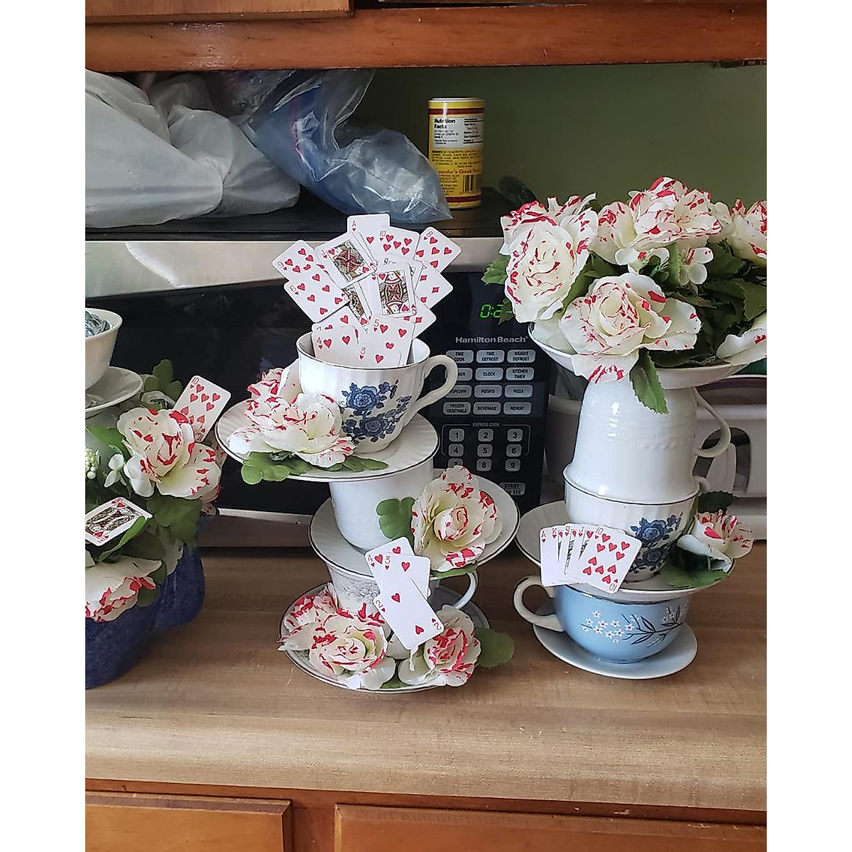 Mini Playing Card, 2 Decks Set Small Casino Poker Game for Kids and Adults, Tiny Deck of Novelty Party Gift for Girls and Boys (1.5 X 2 Inches)