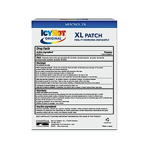 Icy Hot Original XL Pain Relief Patch (3 Count) for Back and Large Areas