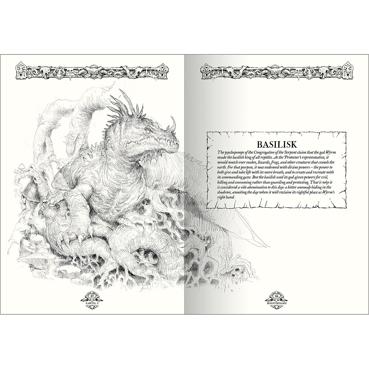 Free League Forbidden Lands: Book of Beasts - Hardcover Expansion RPG Book, Free League Publishing, A Beastiary You Can Play, Murderous Monsters & Lethal Encounters, Role Playing Game