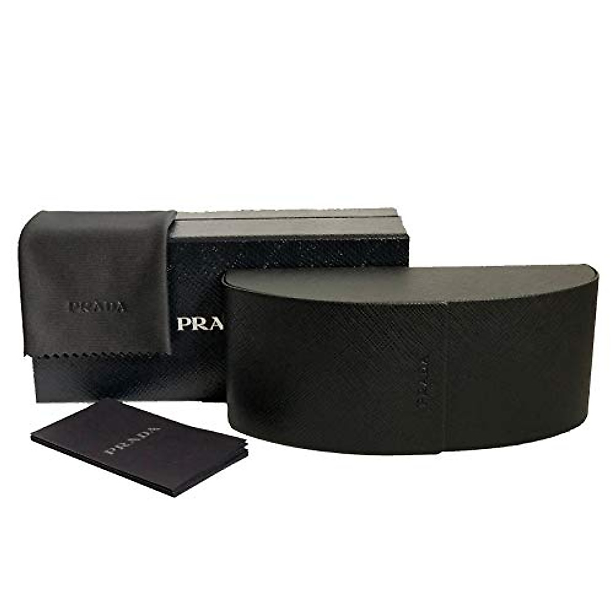 Prada PS01US ACTIVE DG05S0 55M Black Rubber/Grey Pillow Sunglasses For Men For Women + BUNDLE with Designer iWear Eyewear Kit