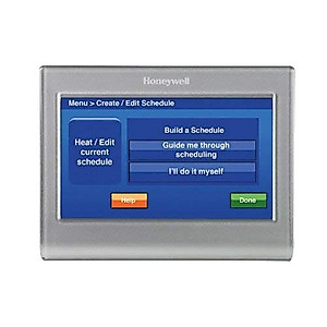 Honeywell TH9320WF5003 WiFi 9000 Color Touchscreen Thermostat, Works with Alexa, Needs 'C' Wire (Renewed)