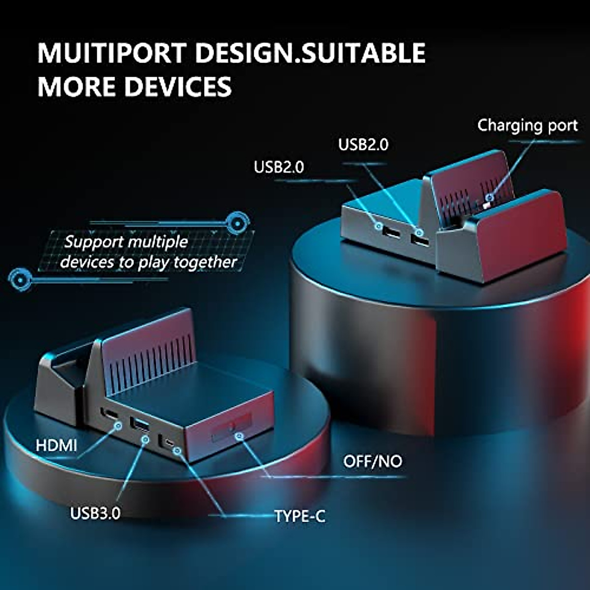 SZYUYU Switch Dock for Nintendo Switch Switch Docking Station for TV Portable Switch TV Dock Station Support Switch/Switch OLED TV Mode