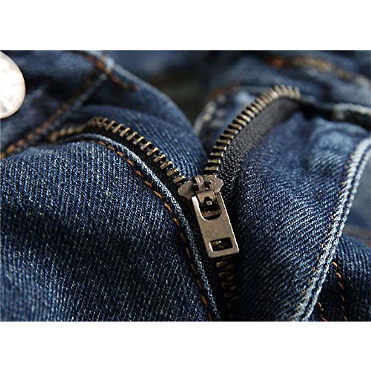 Men's Casual Ripped Jeans Distressed Slim Fit Straight Leg Denim Pants Classic Destroyed Washed Jean Trousers (Blue 1,38)