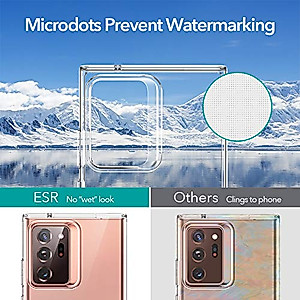 ESR Metal Kickstand Case Compatible with Samsung Galaxy Note 20 Ultra (6.9-Inch) [Vertical and Horizontal Stand] [Reinforced Drop Protection] – Clear